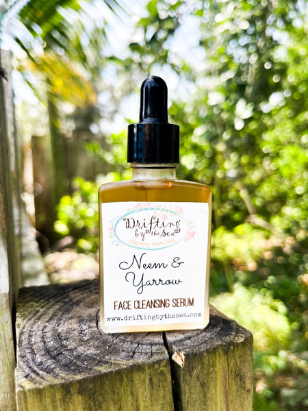 Neem & Yarrow Face Cleansing Oil - Drifting by the Sea Organic Skincare