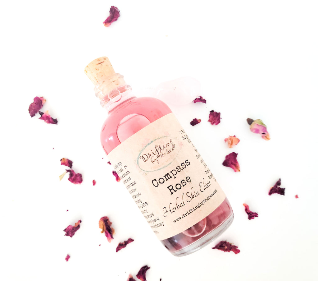 Compass Rose Face Elixir - Drifting by the Sea Organic Skincare